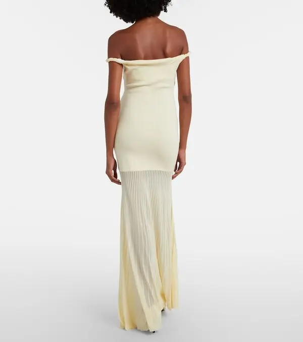 SIR. Elia Off-shoulder Maxi Dress - Yellow
