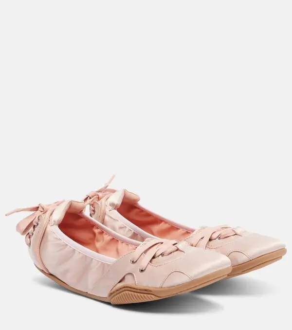 Acne Studios Bilaria Satin Sneakers - Pink