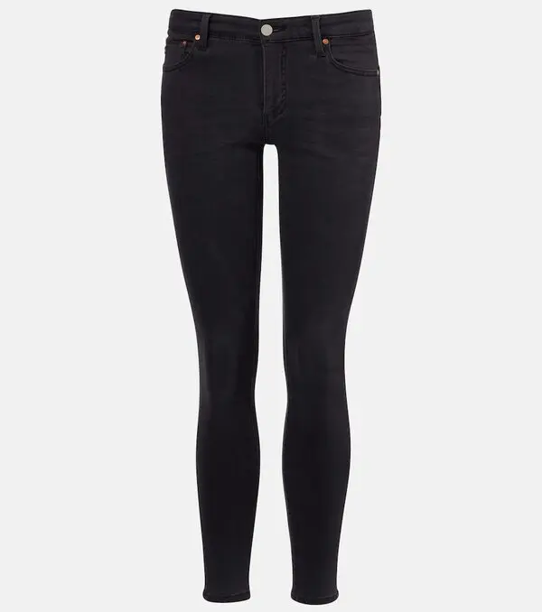 Ag Low-rise Skinny Jeans - Black