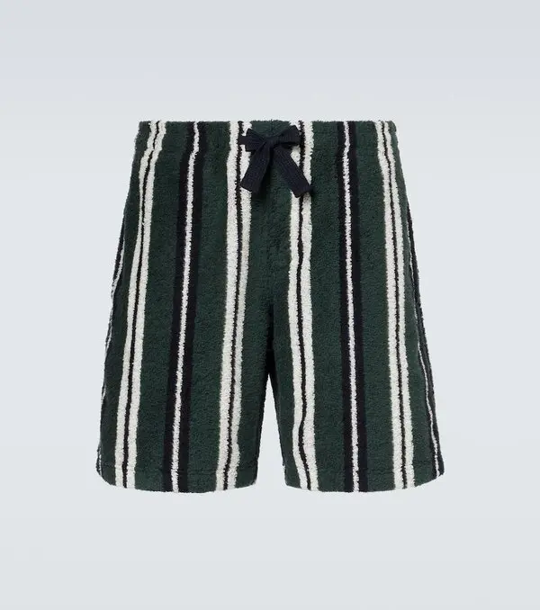 Orlebar Brown Trevone Striped Terry Shorts - Green