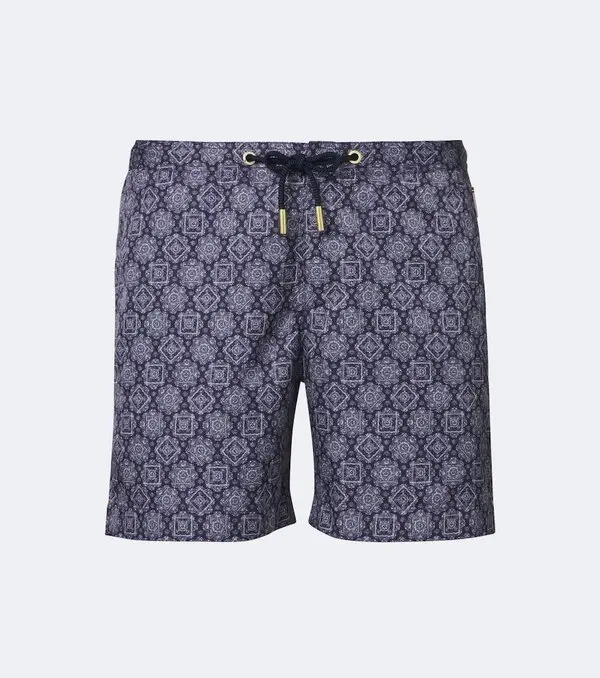 Orlebar Brown Bulldog Printed Swim Trunks - Blue