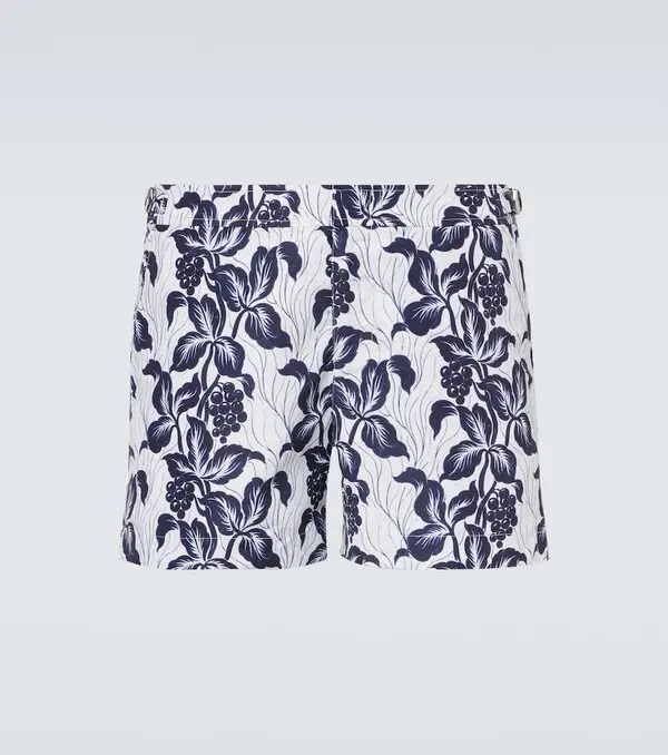 Orlebar Brown Bulldog Floral Swim Trunks - White