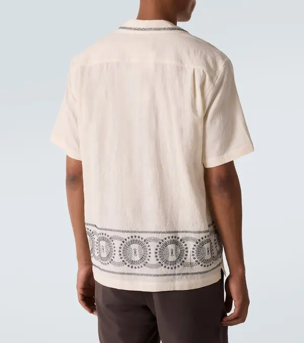 Orlebar Brown Maitan Printed Cotton Bowling Shirt