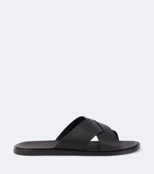 Orlebar Brown Leather Sandals - Black