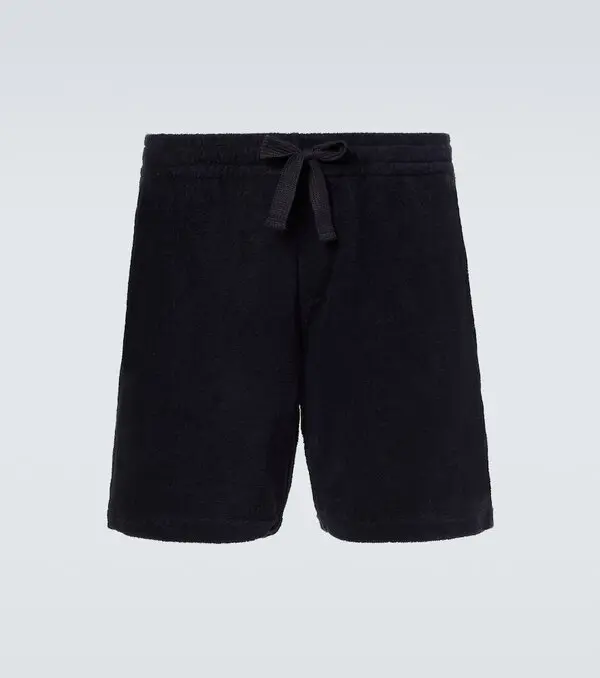 Orlebar Brown Trevone Cotton Terry Shorts - Blue