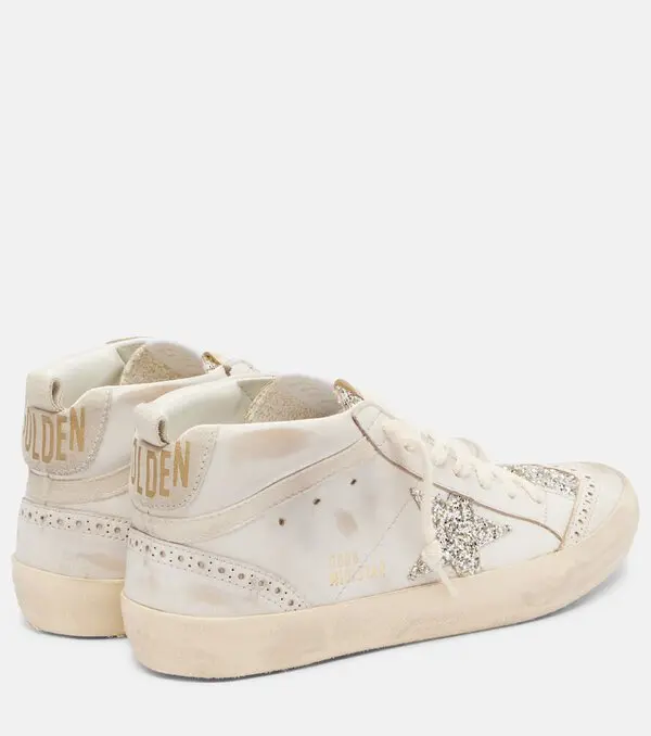 GOLDEN GOOSE Mid Star Embellished High-top Sneakers