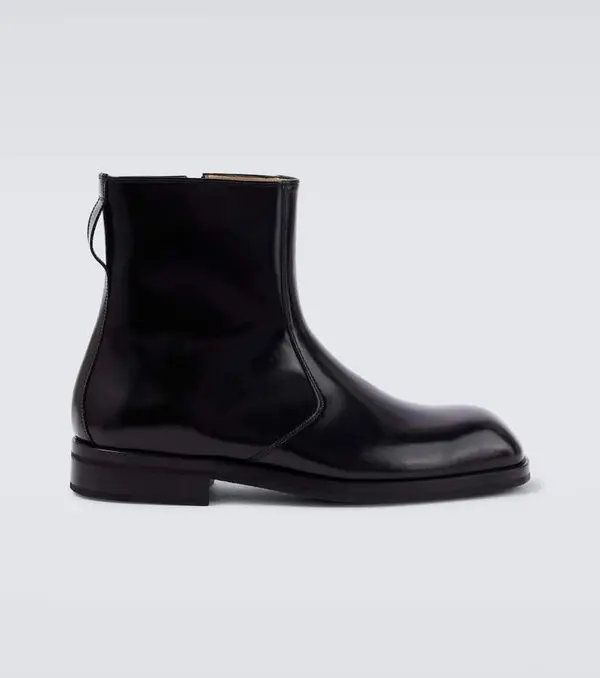LEMAIRE Leather Ankle Boots