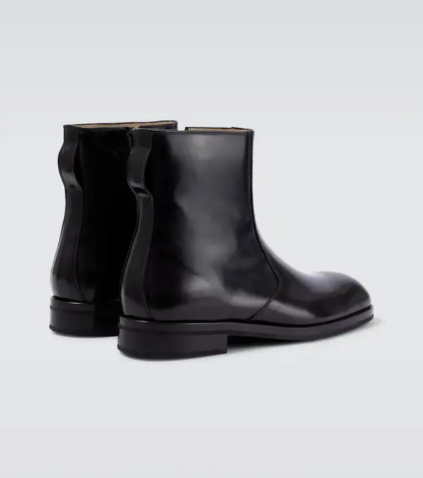 LEMAIRE Leather Ankle Boots