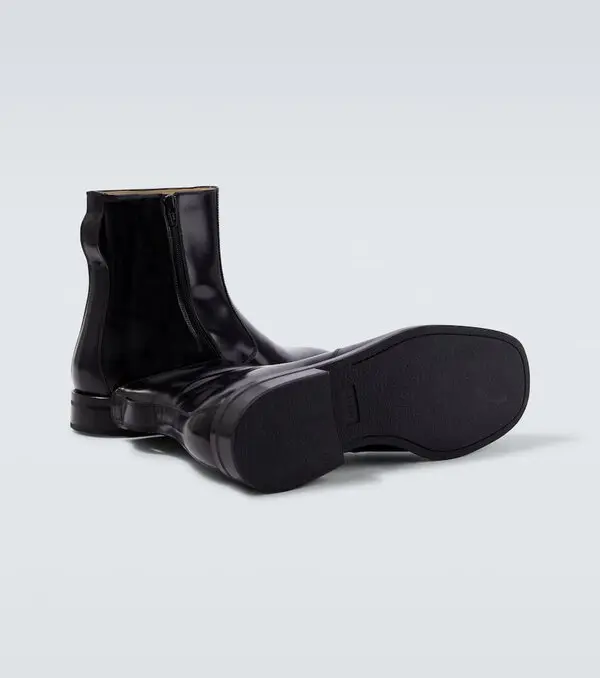 LEMAIRE Leather Ankle Boots