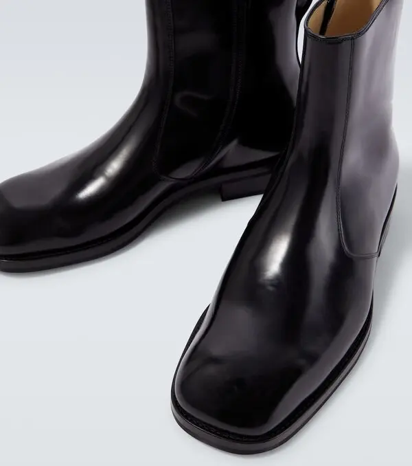 LEMAIRE Leather Ankle Boots