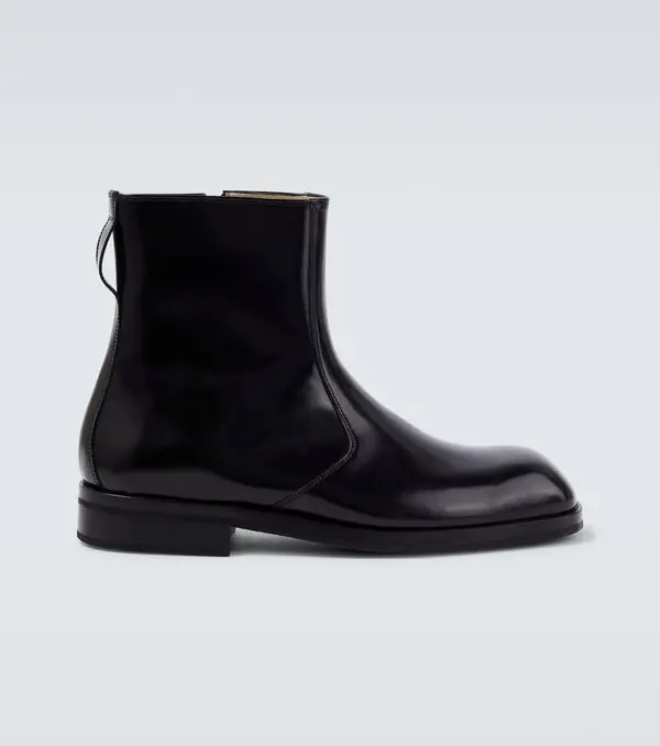 LEMAIRE Leather Ankle Boots