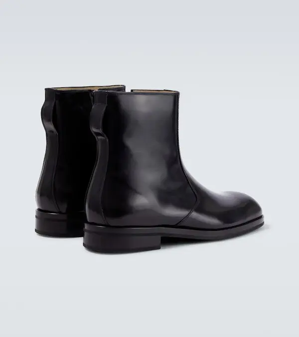LEMAIRE Leather Ankle Boots