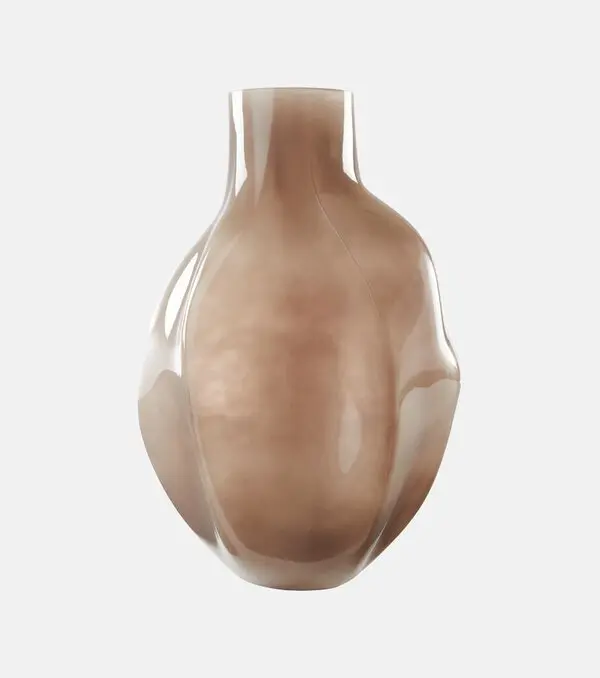 101 COPENHAGEN Bakku Big Glass Vase Kristian Sofus Hansen And Tommy Hyldahl - Grey