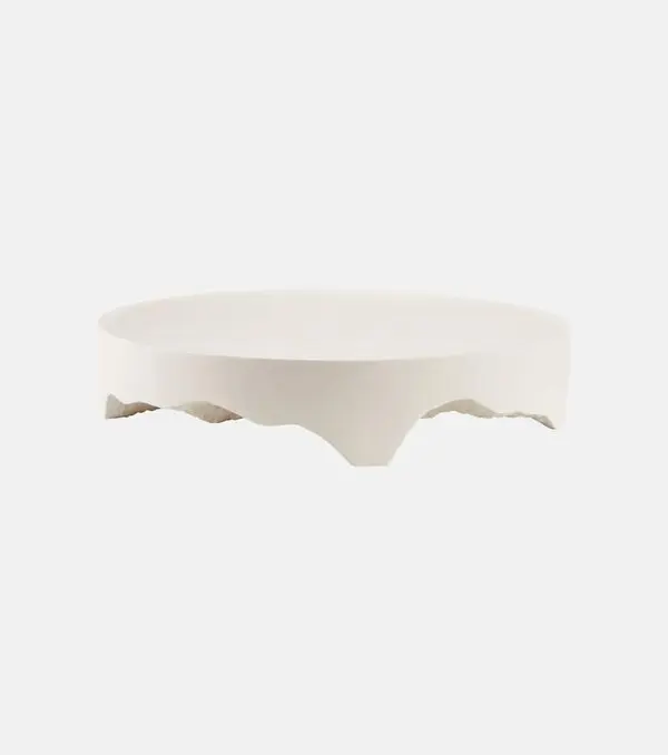 101 COPENHAGEN Iwa Big Ceramic Tray Kristian Sofus Hansen And Tommy Hyldahl - White