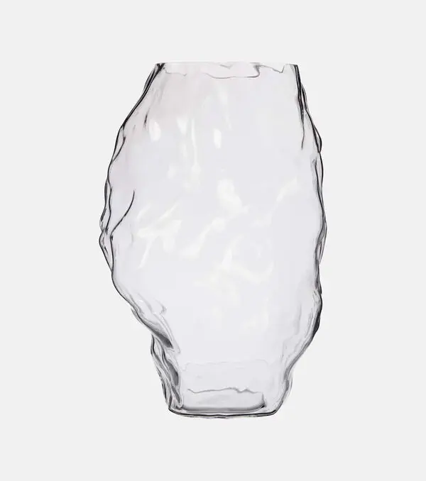 101 COPENHAGEN Katachi Big Glass Vase Kristian Sofus Hansen And Tommy Hyldahl - Transparent