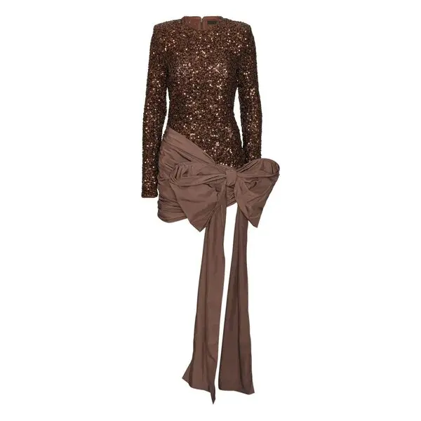 Remain Birger Christensen Sequin Embellished Dress - Brown