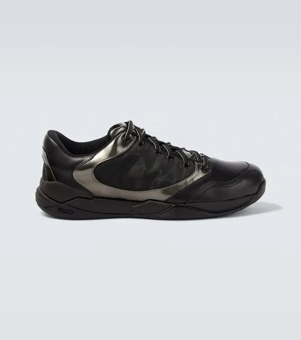 Our Legacy Wildheart Leather-trimmed Sneakers