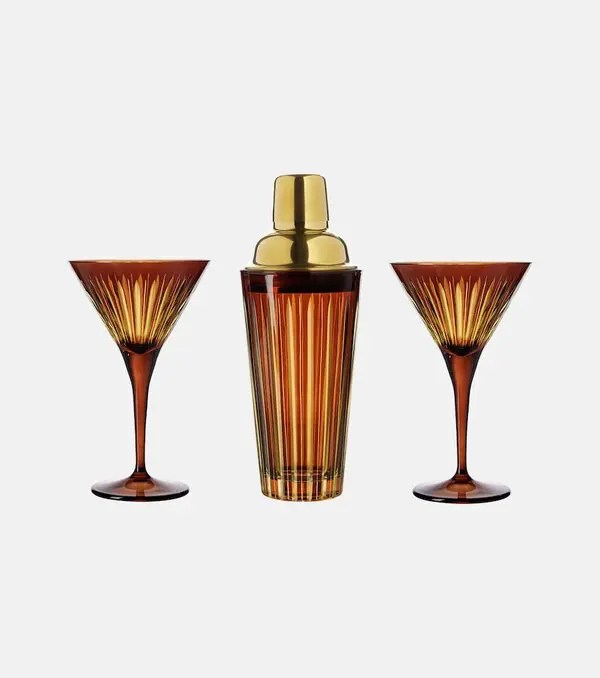 L'Objet Prism Glass Cocktail Set - Orange