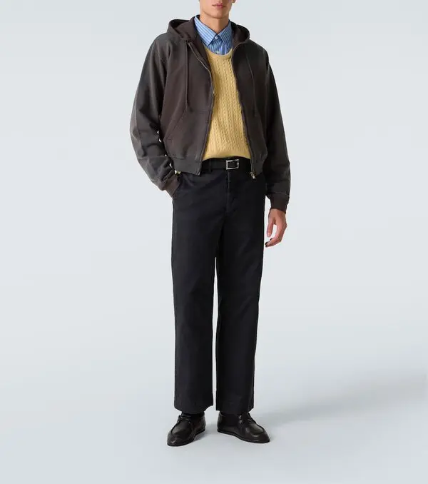 Auralee Cotton Jersey Hoodie