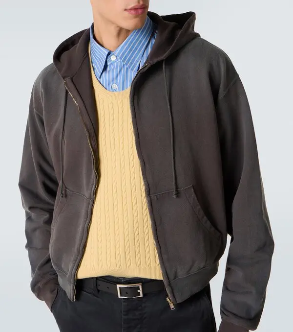 Auralee Cotton Jersey Hoodie