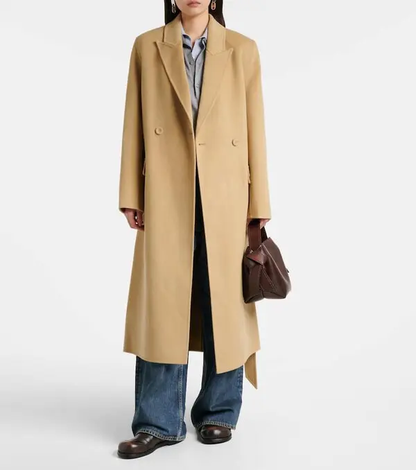Acne Studios Wool And Cashmere Wrap Coat