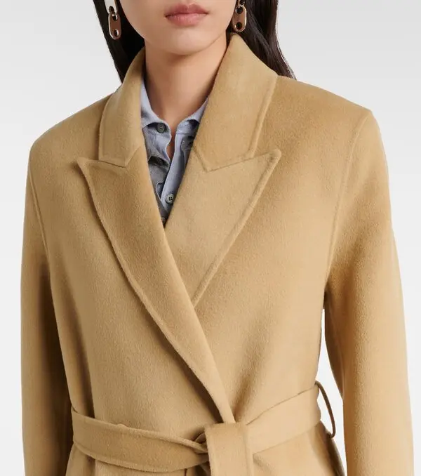 Acne Studios Wool And Cashmere Wrap Coat