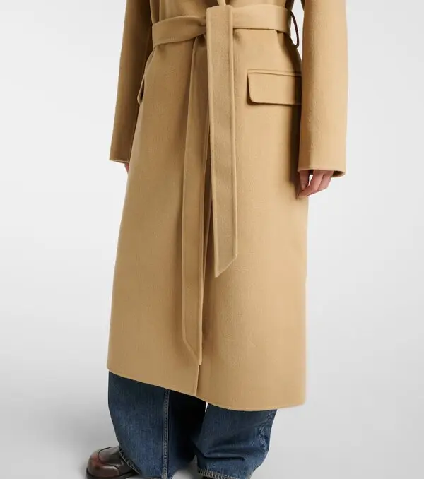Acne Studios Wool And Cashmere Wrap Coat