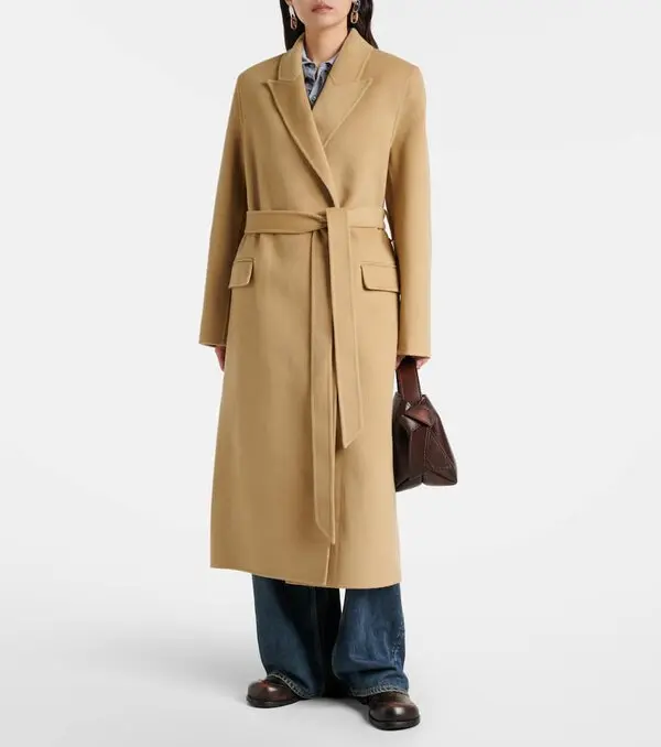 Acne Studios Wool And Cashmere Wrap Coat