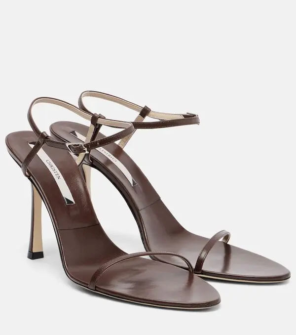 CHRISTEN Double Strap Leather Sandals