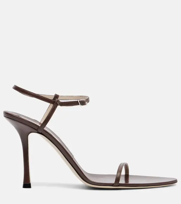 CHRISTEN Double Strap Leather Sandals