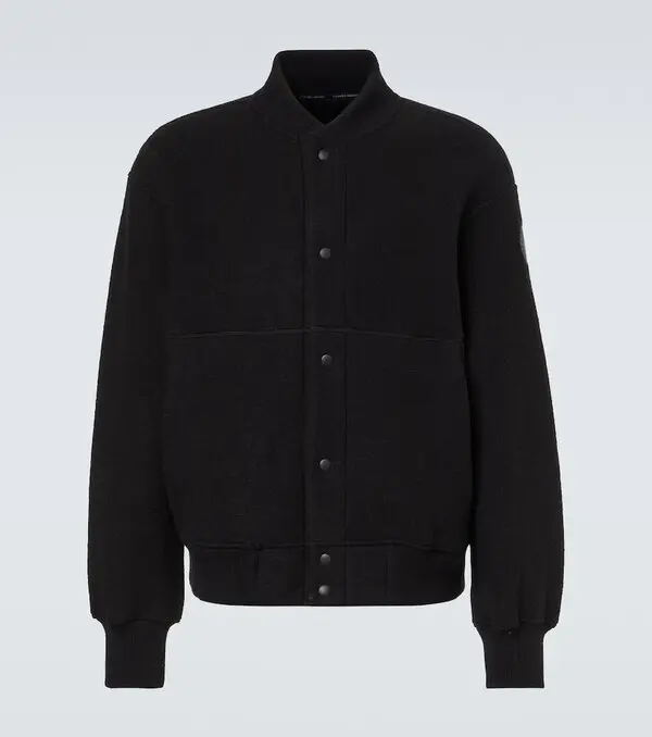 Canada Goose Hudson Wool-blend Bomber Jacket - Black
