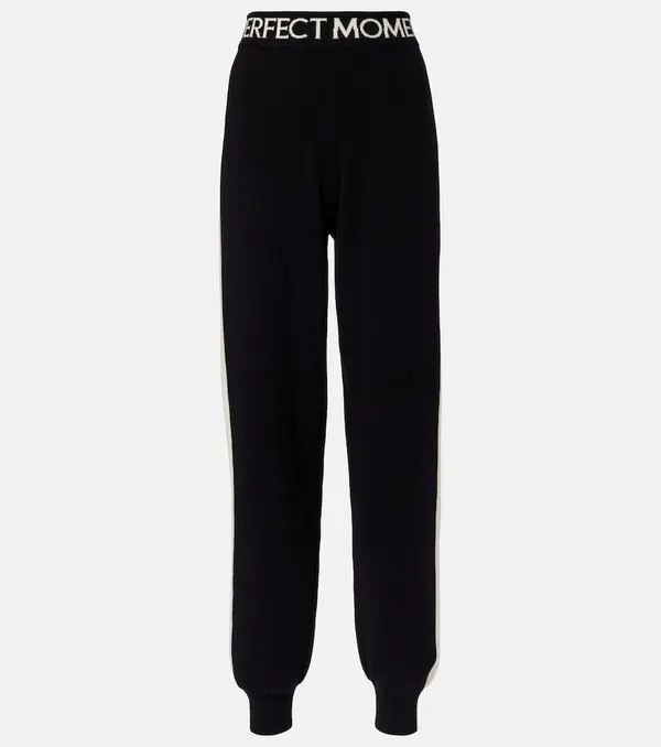 Perfect Moment La Tour Wool-blend Sweatpants - Black