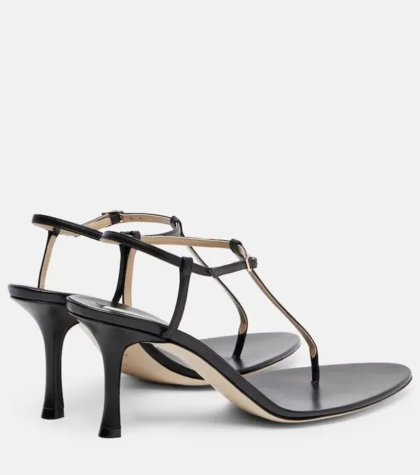 CHRISTEN Mono Strap Leather Thong Sandals
