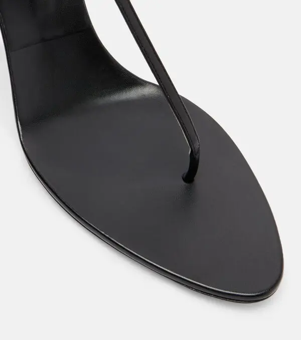 CHRISTEN Mono Strap Leather Thong Sandals