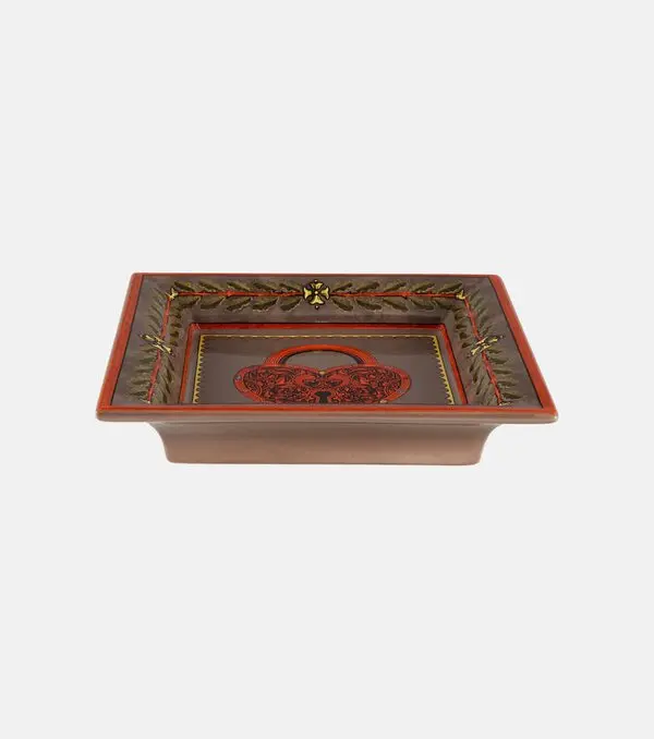 Etro Herald Ceramic Decorative Tray - Grey