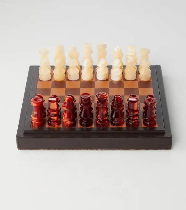 Etro Arnica Leather Chess Set