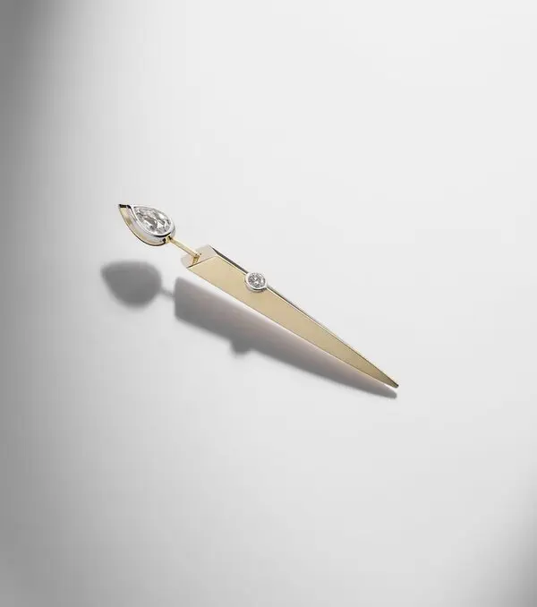 RAINBOW K 14kt Single Earring With Diamonds