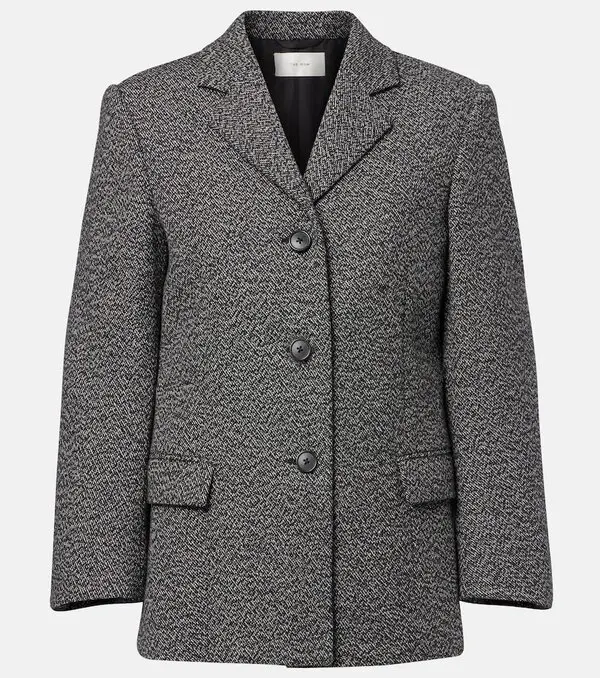THE ROW Eudora Cashmere And Wool Blazer - Grey
