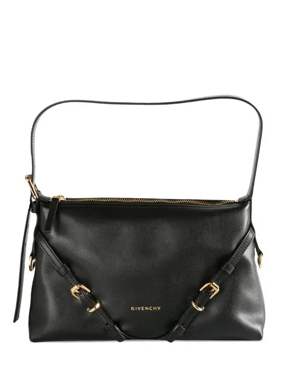 Givenchy Voyou Mini Leather Shoulder Bag - Black