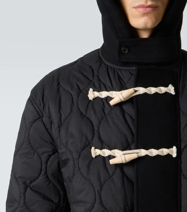 Comme Des Garçons Quilted Wool Duffle Coat