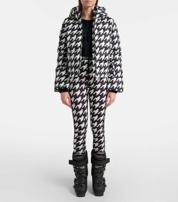 Perfect Moment Houndstooth Leggings - Black