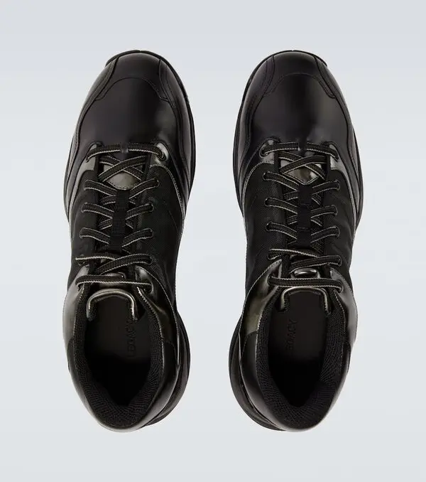 Our Legacy Wildheart Leather-trimmed Sneakers
