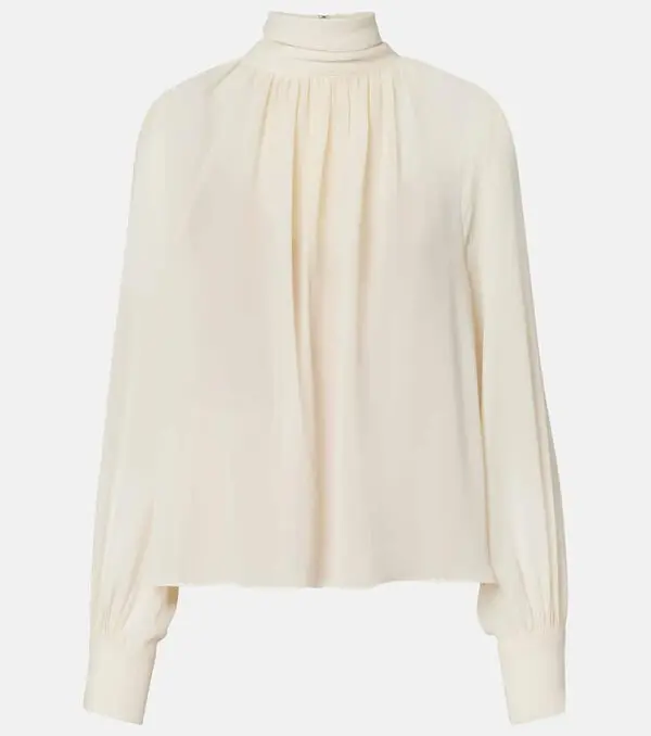 Vince Chiffon Blouse - Beige