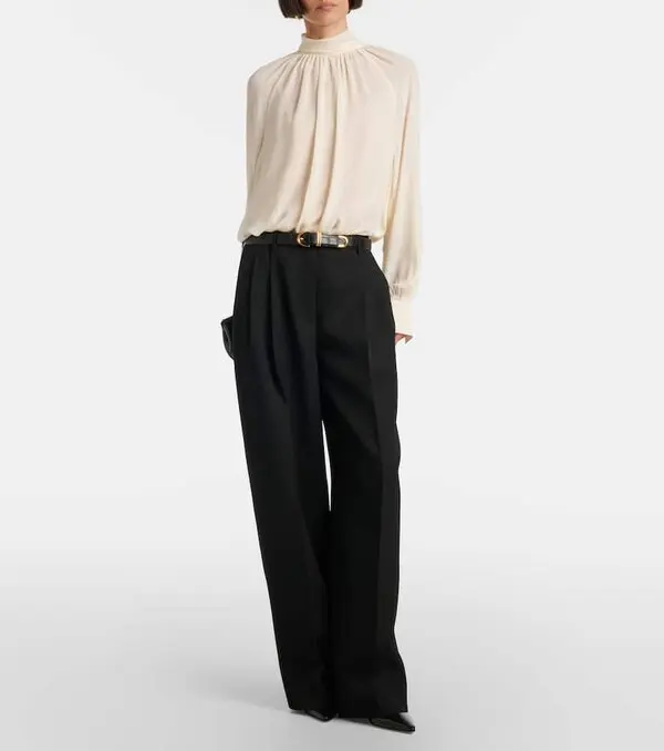 Vince Chiffon Blouse - Beige