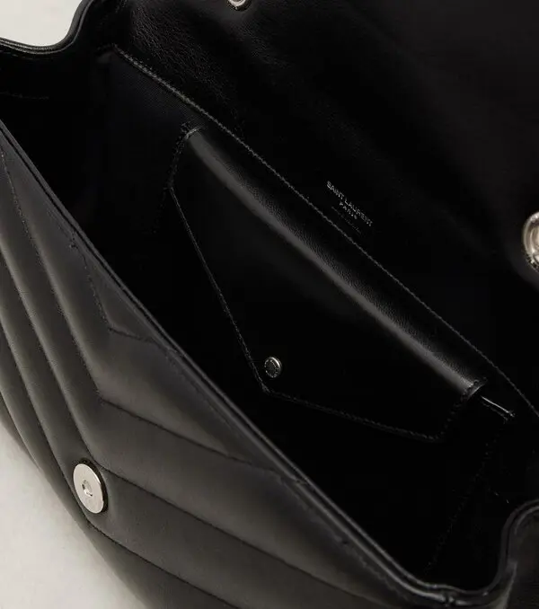Saint Laurent Loulou Medium Shoulder Bag - Black