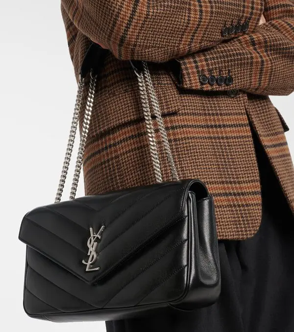 Saint Laurent Loulou Medium Shoulder Bag - Black