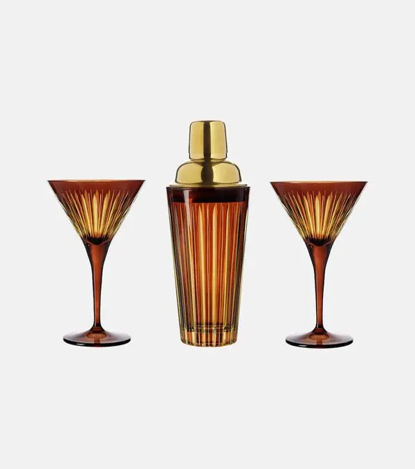 L'Objet Prism Glass Cocktail Set - Orange