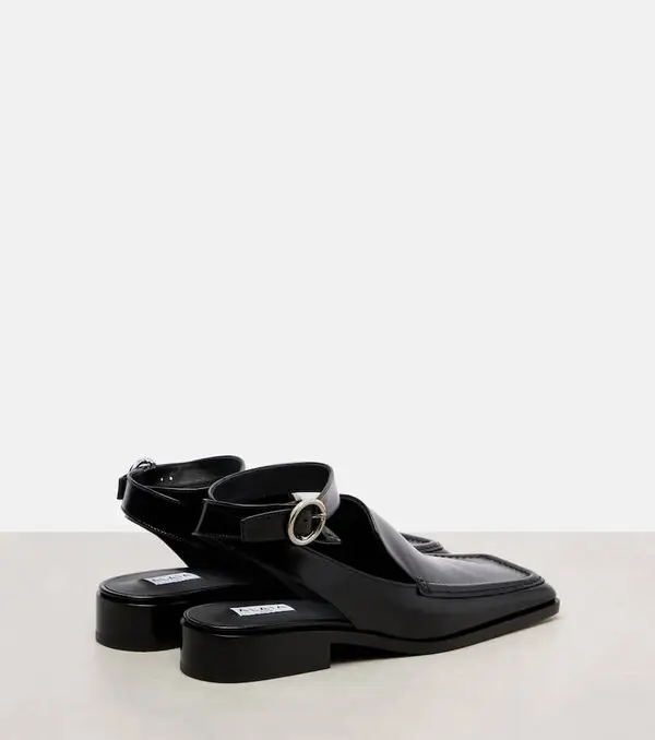 Alaïa Leather Slingback Flats