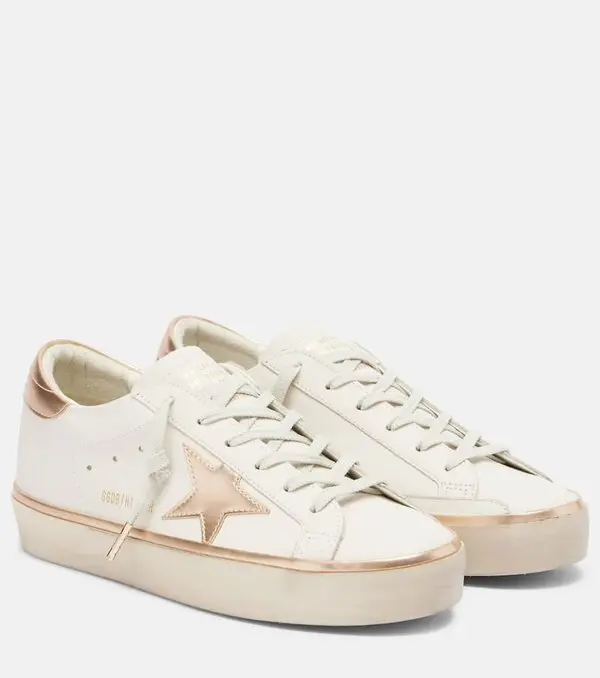 GOLDEN GOOSE Hi Star Leather Sneakers