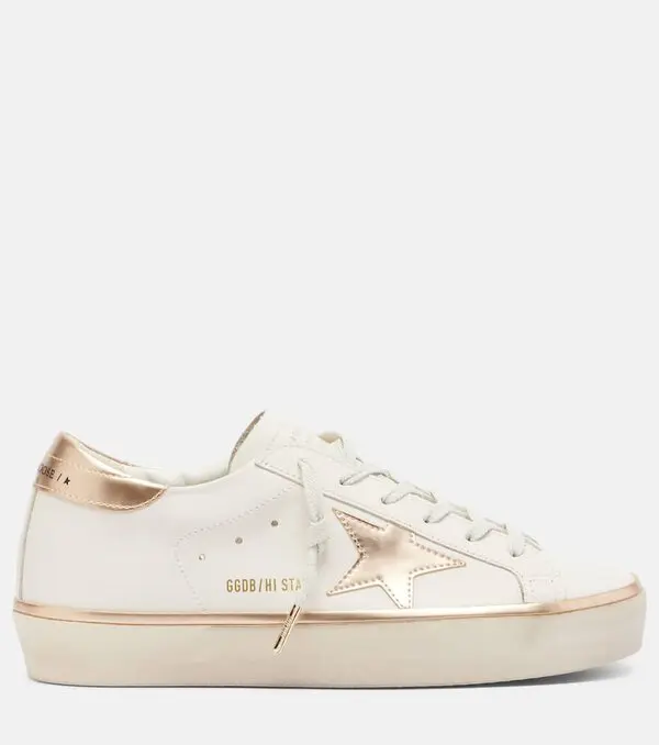 GOLDEN GOOSE Hi Star Leather Sneakers
